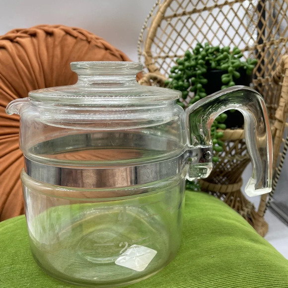 Pyrex | Dining | Vintage Pyrex Flameware 4 Cup Glass Coffee Percolator ...
